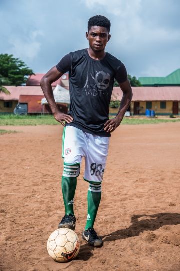 Rick Wester Fine Art : Ima Mfon : Footballers - The Eye of Photography ...