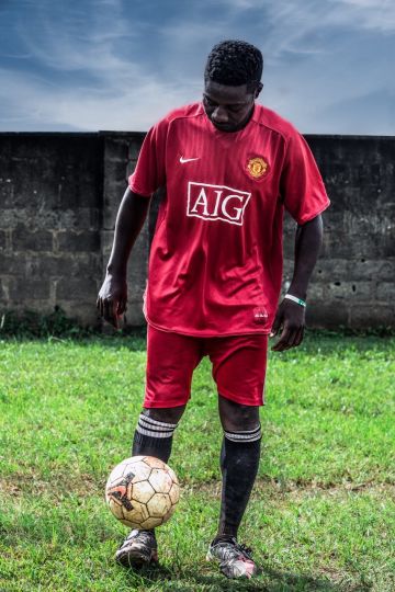 Rick Wester Fine Art : Ima Mfon : Footballers - The Eye of Photography ...